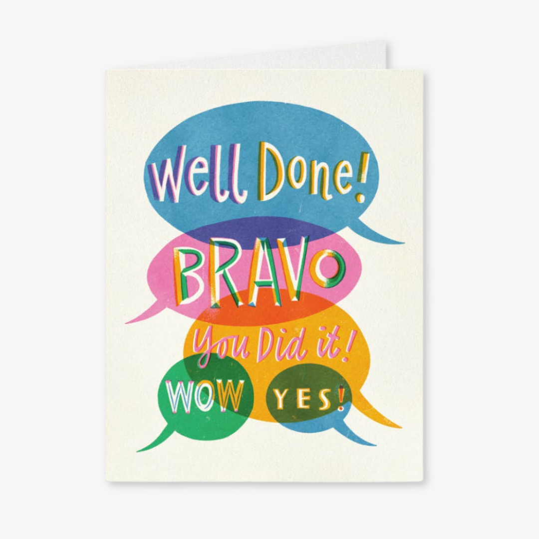 Well Done Congratulations Card | Halfpenny Postage – Cheerfully Made ...